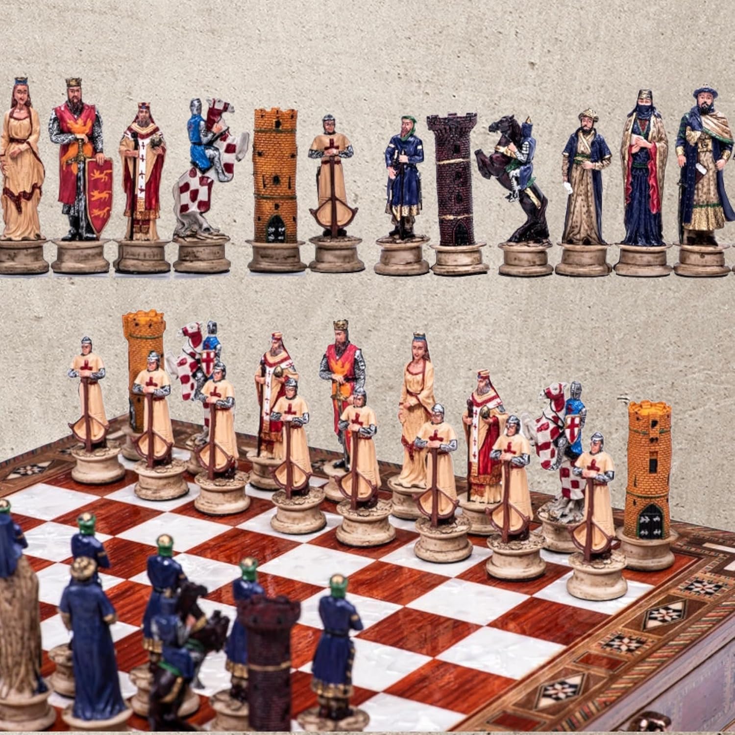 Crusader Chess Set 15.3