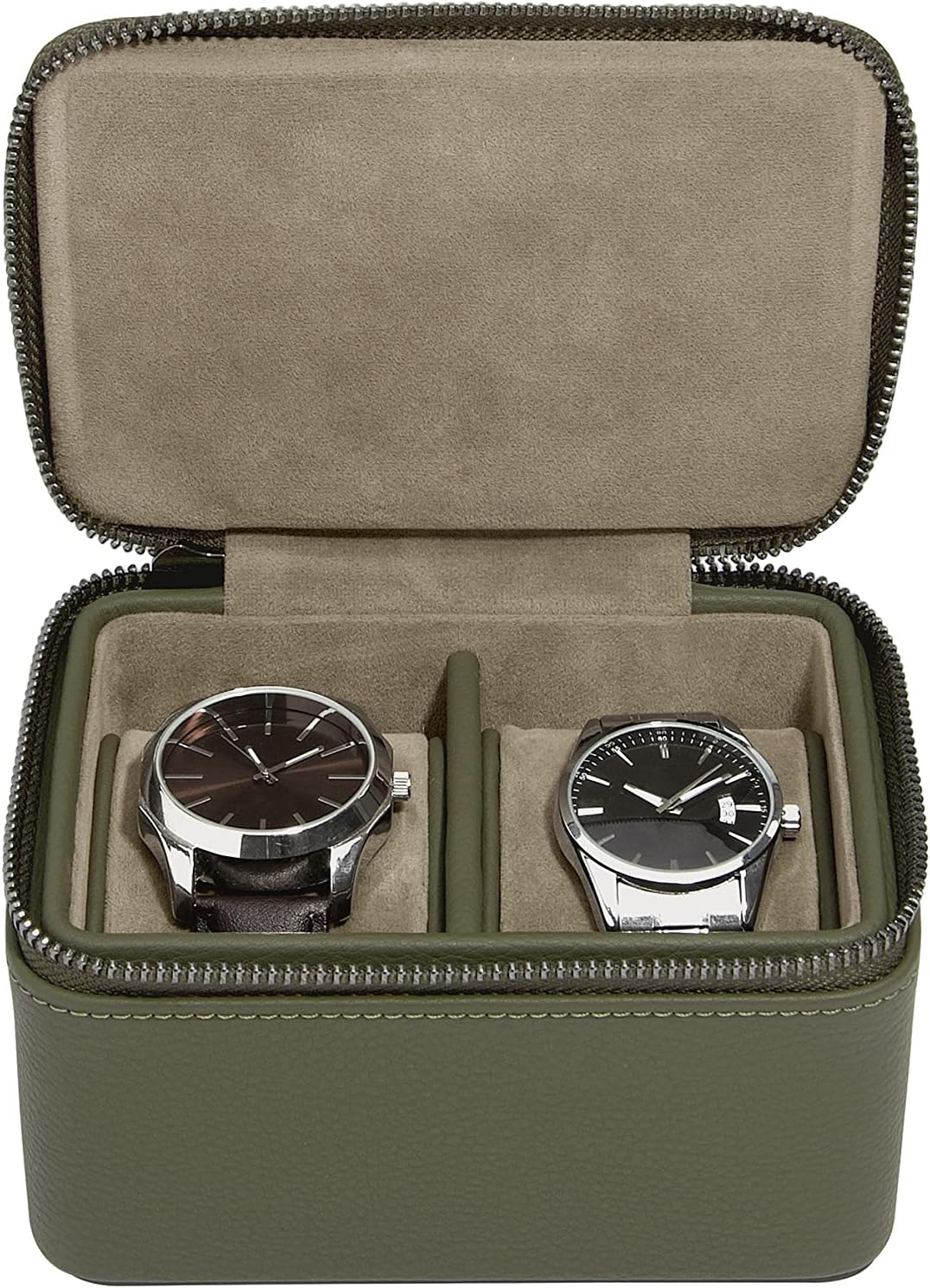 Stackers - Men's Executive Black Mini Watch with Grey Velvet Finish ...