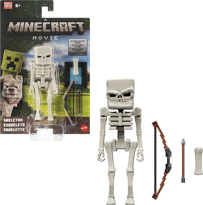 Amazon.com: Mattel Minecraft Action Figure & Accessories Set, 4-inch ...