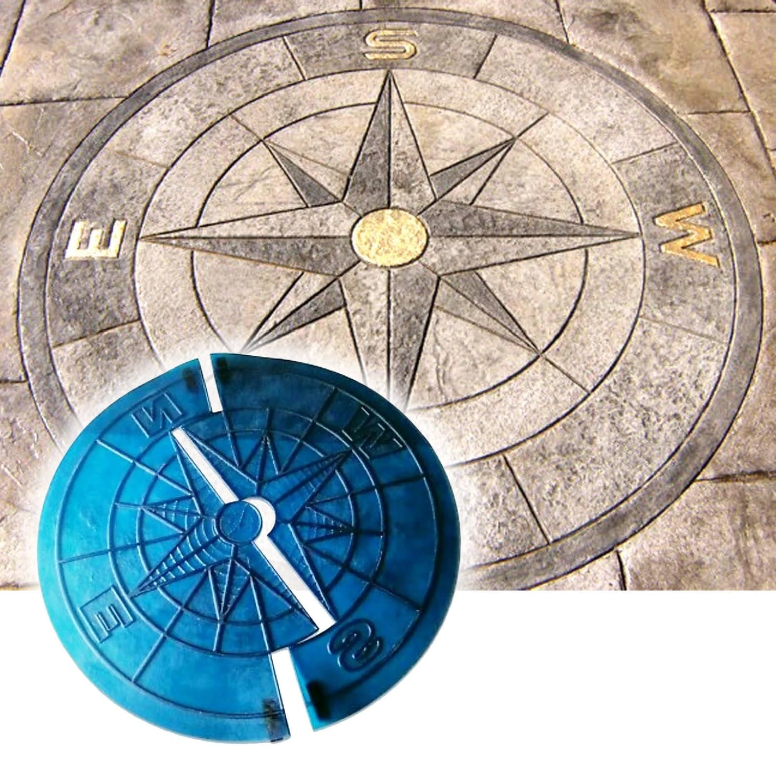Amazon.com: Polyurethane Stamp "Compass-Big" | Texturing Decorative ...