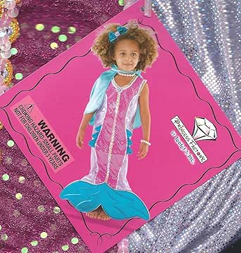 Amazon.com: TeeTot Princess Factory Mermaid Costume Size 5-6 Dress Cape ...