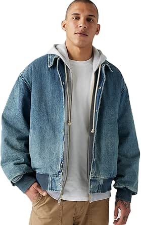 Levi's Jacket ROWAN A8561-0001 Men's Bomber Jacket : Amazon.com.au ...