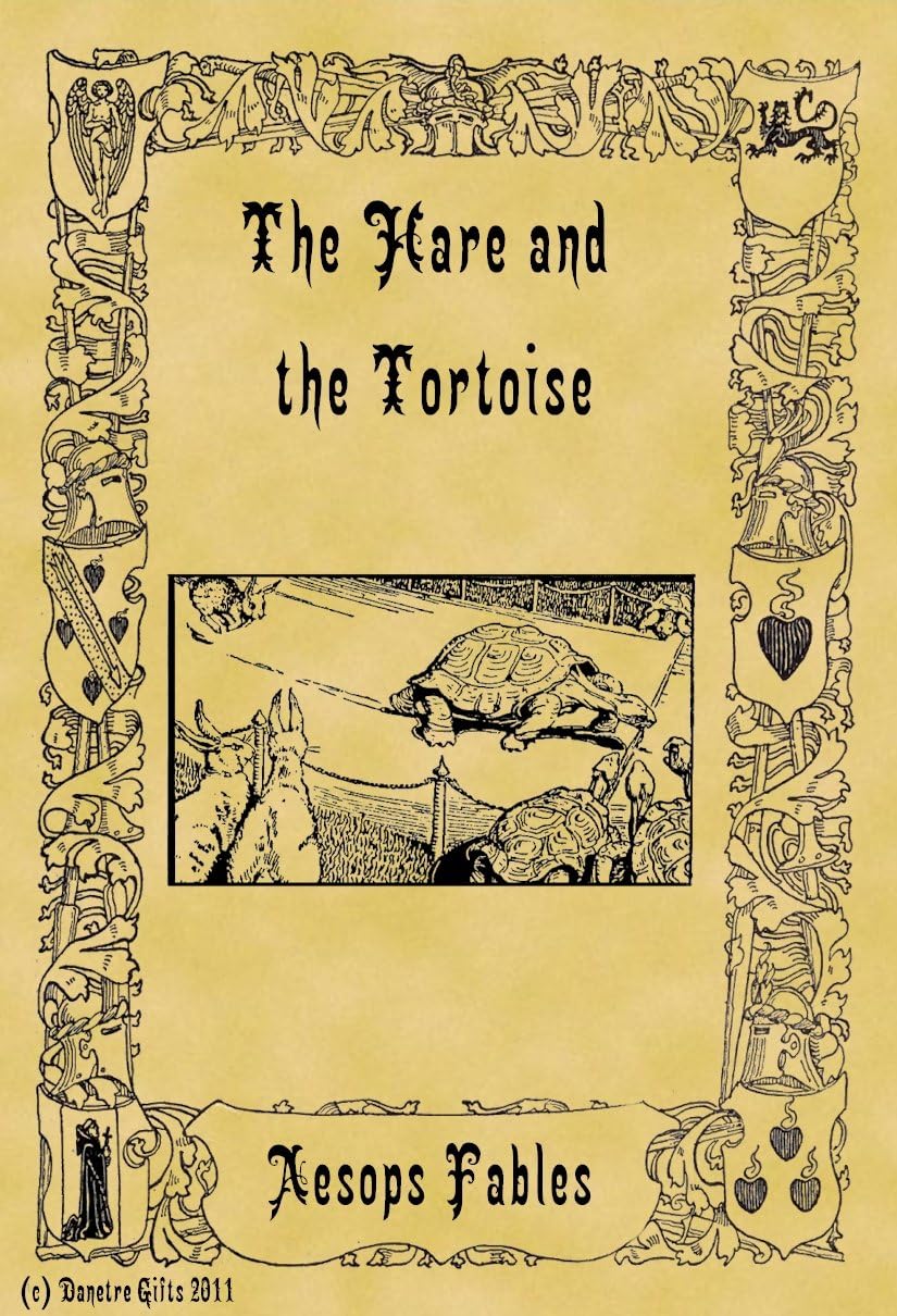 Amazon.com: A4 Size Parchment Poster Aesops Fabels The Hare and the ...