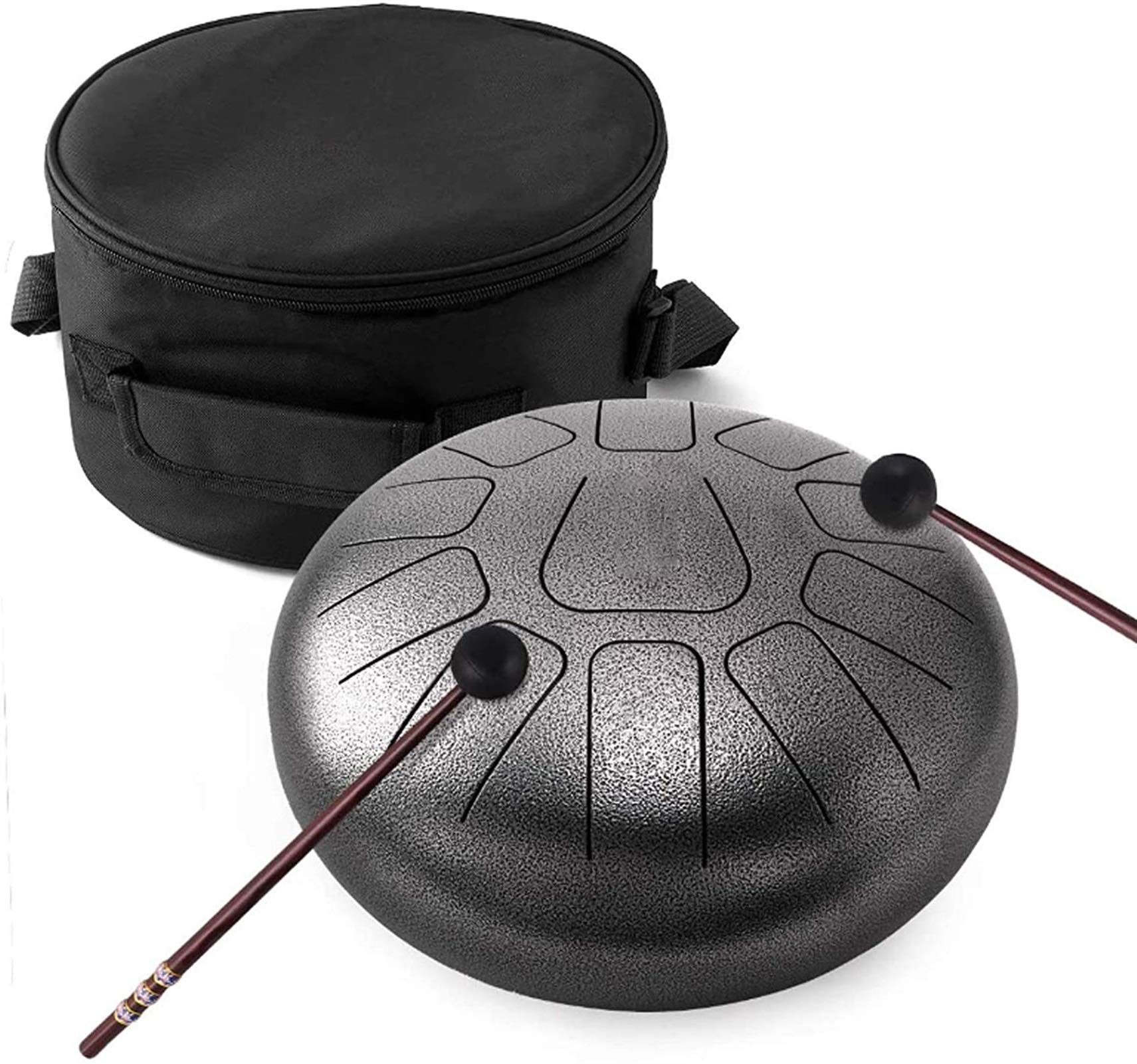 Buy Panda drum Steel Tongue Drum, 11 Notes 10 Inches Chakra Tank Drum ...