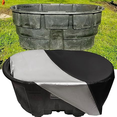 Amazon.com: Stock Tank Cover for 100 Gallon, Oval Water Tank Cover ...