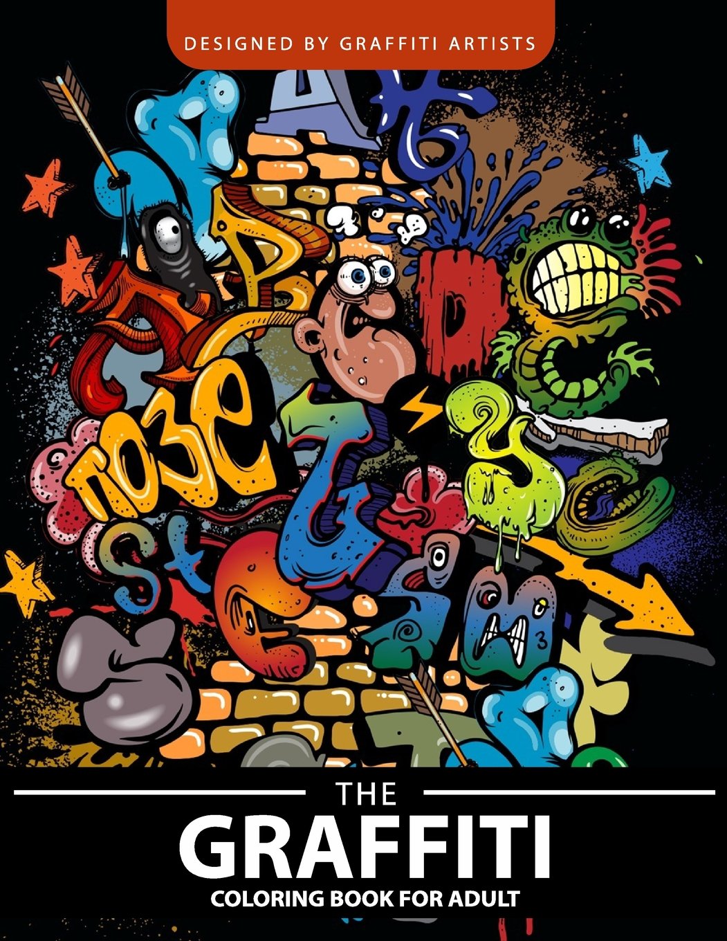 Amazon.com: The Graffiti coloring book for Adults: 9781548444105: Red ...