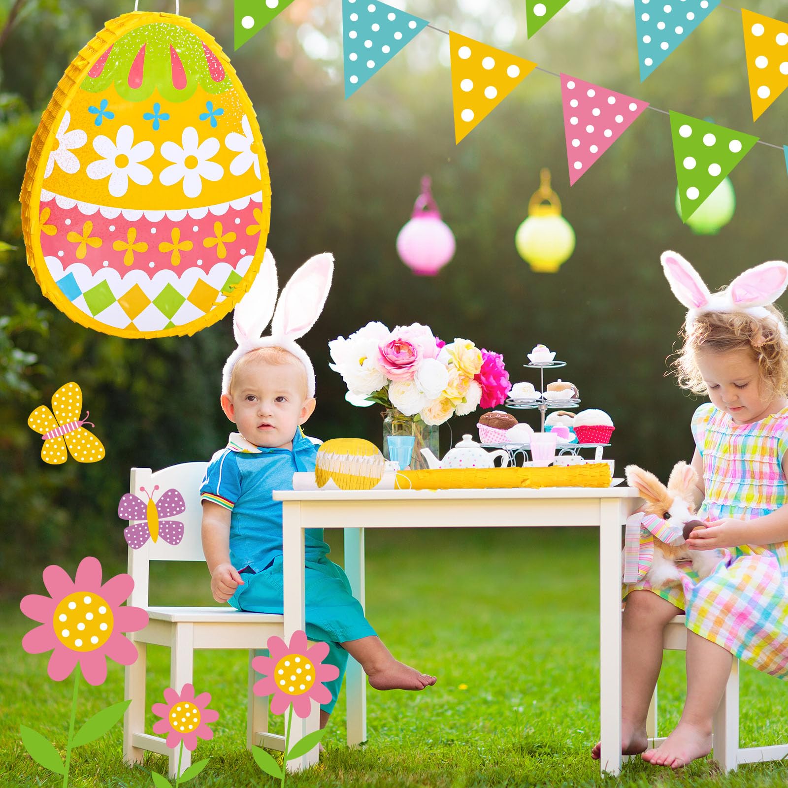 Snapklik.com : Sratte Easter Pinata Decorations Bunny Pinata Kit Easter ...