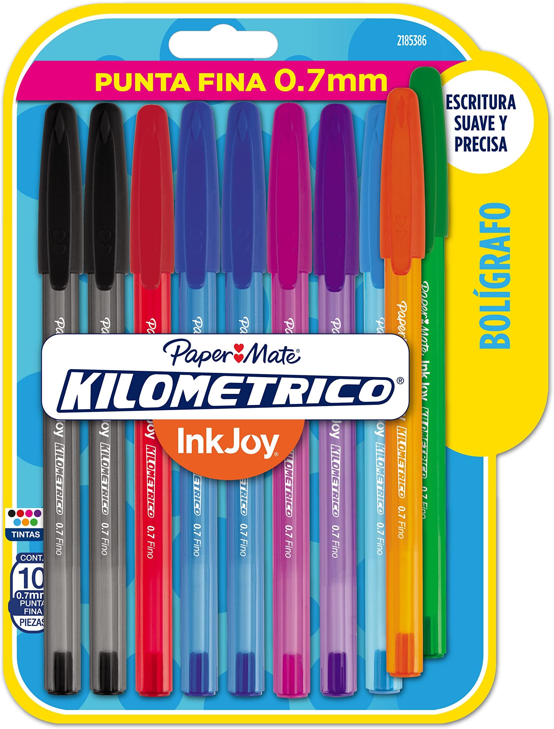Paper Mate Bolígrafos Kilometrico con Diseños Únicos Surtido de 16 ...