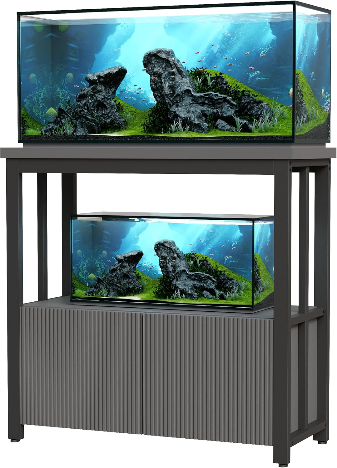 Amazon.com: BEWISHOME 40-50 Gallon Fish Tank Stand, Heavy Duty Aquarium ...