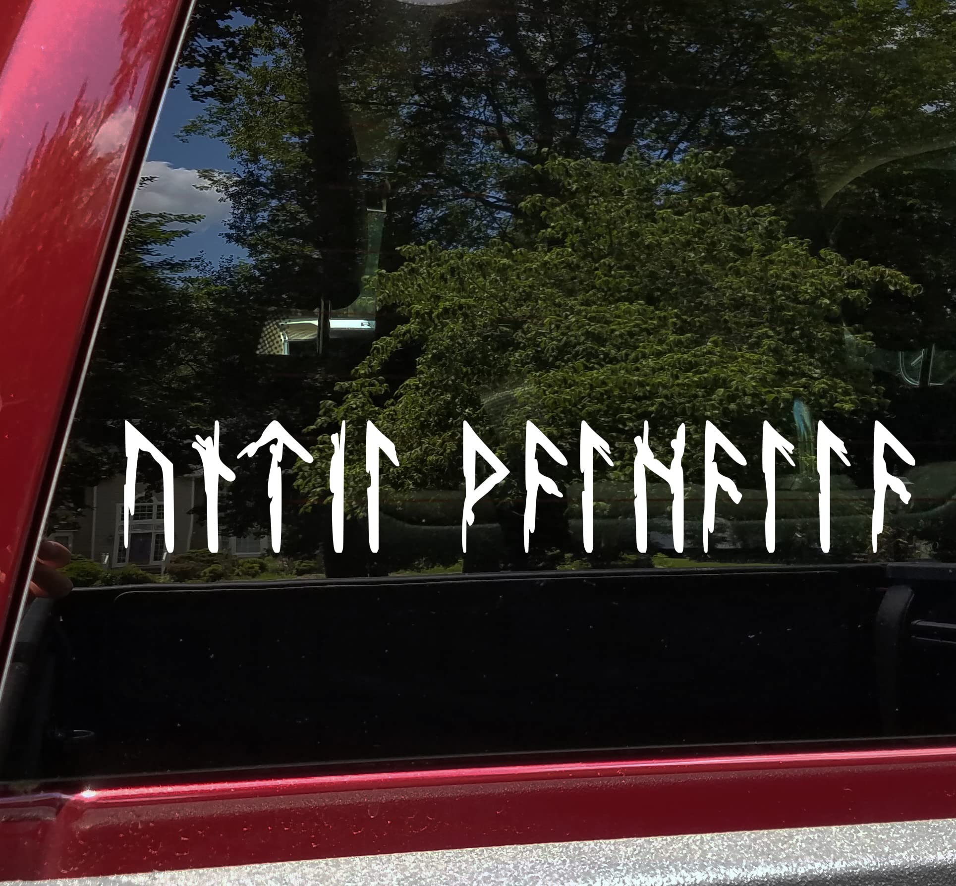 Amazon.com - Until Valhalla in Norse Runes Vinyl Decal V2 - Viking ...