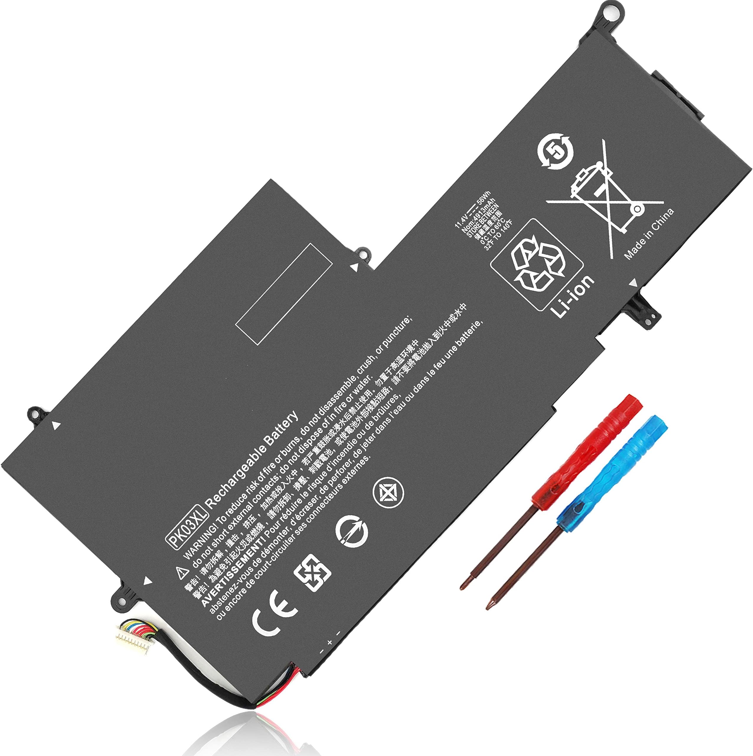 Amazon.com: PK03XL 789116-005 Battery for HP Spectre X360 13-4101dx 13 ...