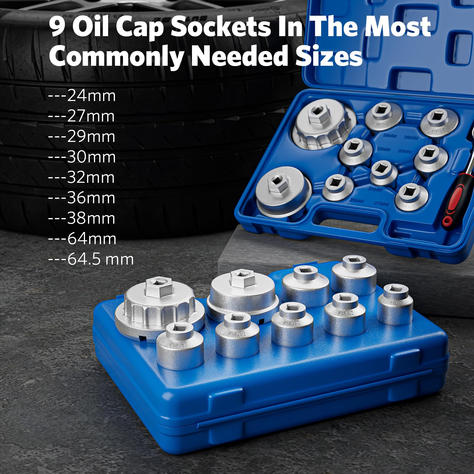 Snapklik.com : Oil Filter Wrench Set, 10pcs Oil Filter Socket Set, 3/8 ...