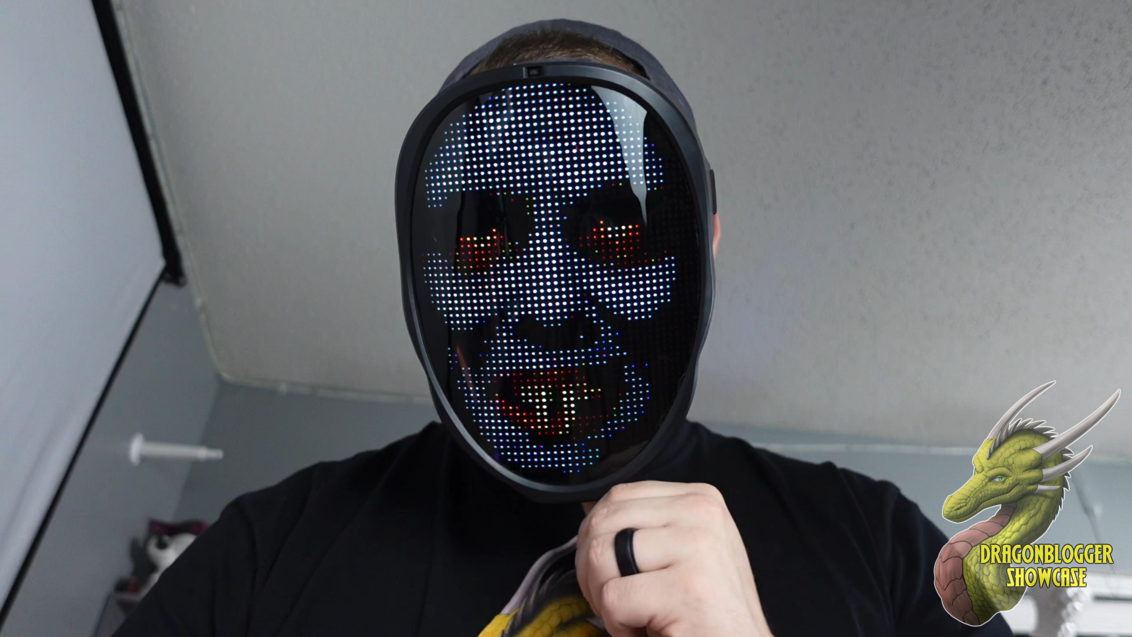 Watch Showcasing Gootus LED Digital LED Face Mask with App Control on ...