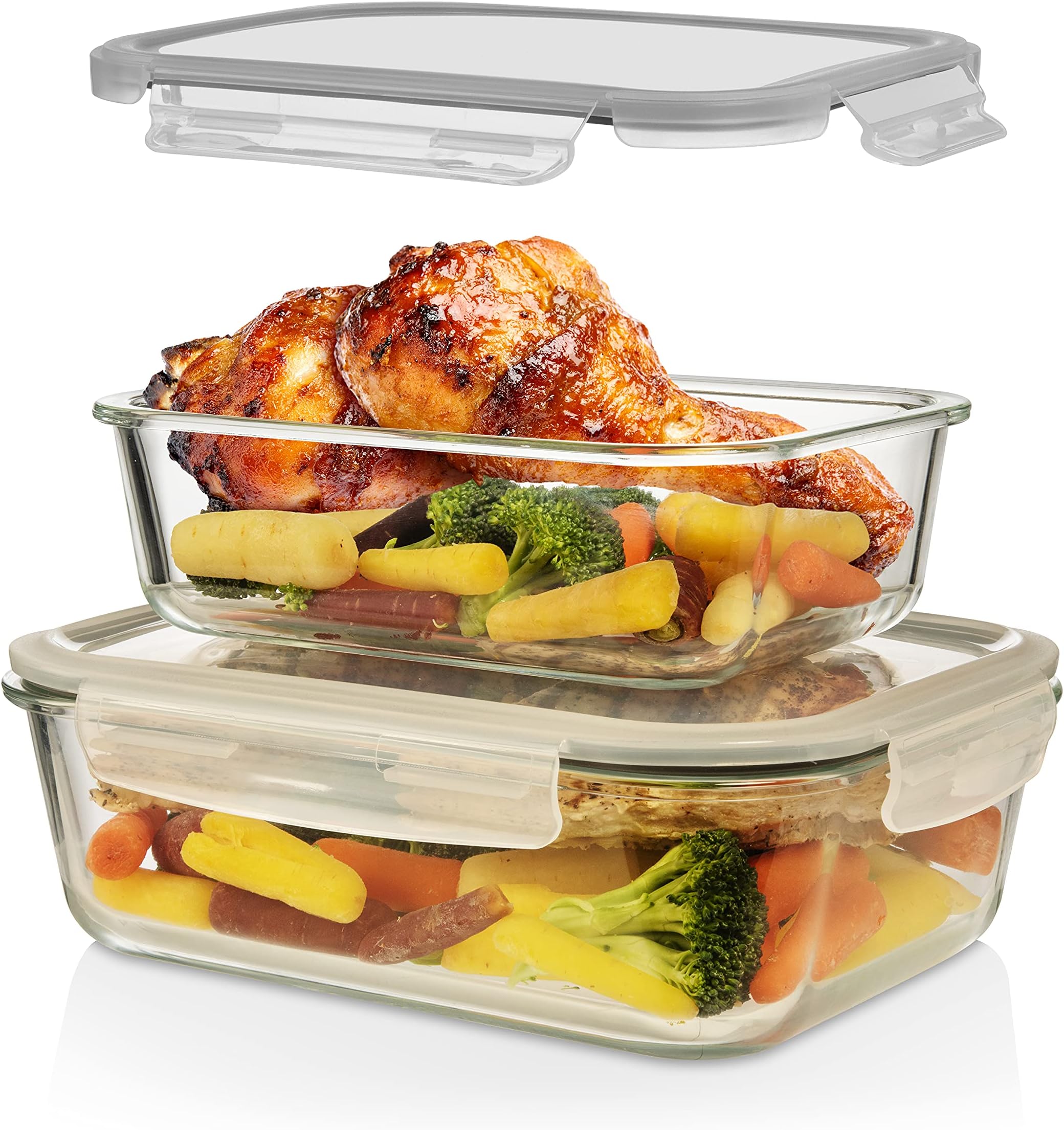 Amazon.com: XYouyu Food Storage Containers Glass Food Storage ...