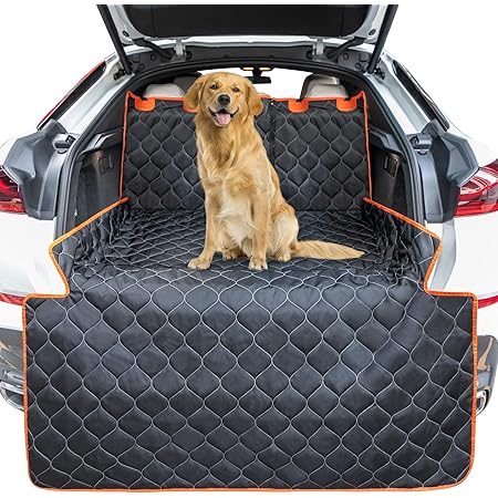 Amazon.com: Pet Dog Trunk Cargo Liner - Oxford Car SUV Seat Cover ...