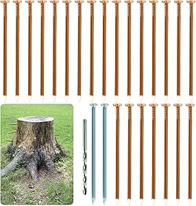 Amazon.com: Solid Pure Copper Nails Spikes for Killing Trees Stumps ...
