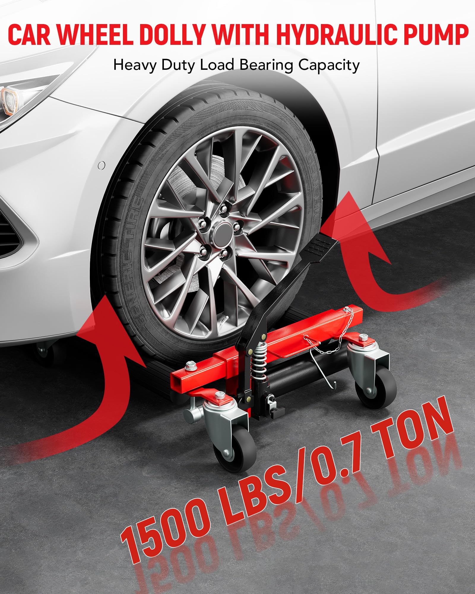 Snapklik.com : KYBOLT Car Dolly Set Of 4, 6000lbs Capacity Hydraulic ...