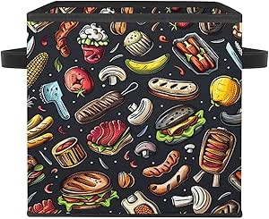 Amazon.com: Dragon Sword Barbecue Food Psttern Storage Bins, Extra ...