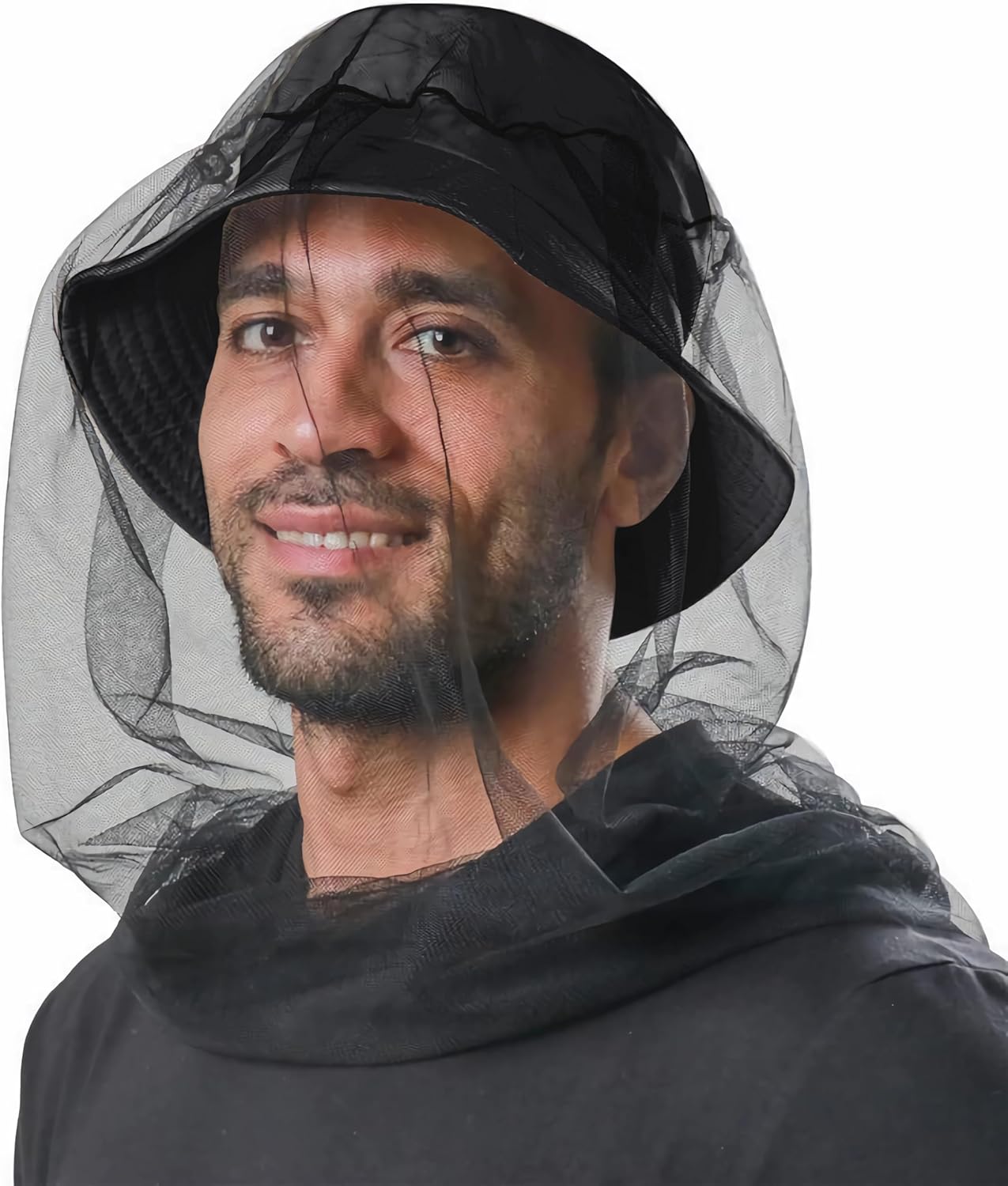 Amazon.com: Mosquito Bug Net Hat for Head Fly Insect Netting Bee Keeper ...