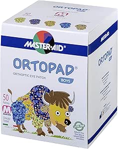 Amazon.com: Ortopad® Bamboo Kids Adhesive Eye Patches for Boys, Medium ...