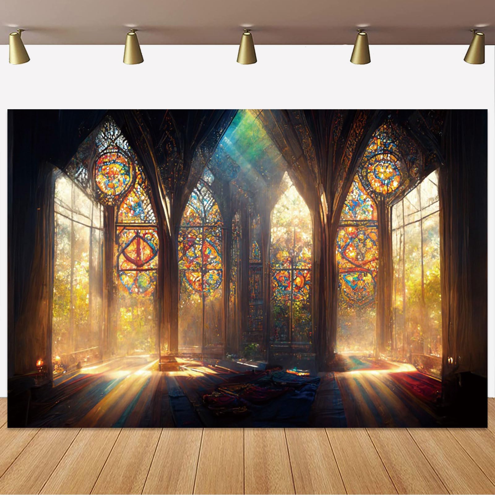 Church Stained Glass Window Wallpaper