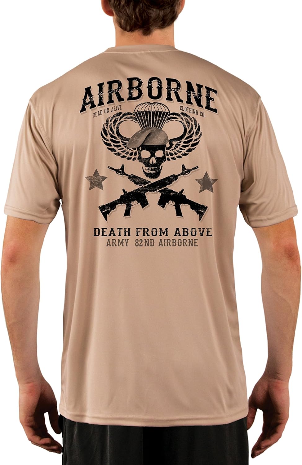 Dead Or Alive Clothing Men's Army 82ND Airborne UPF 50+ Short Sleeve T ...
