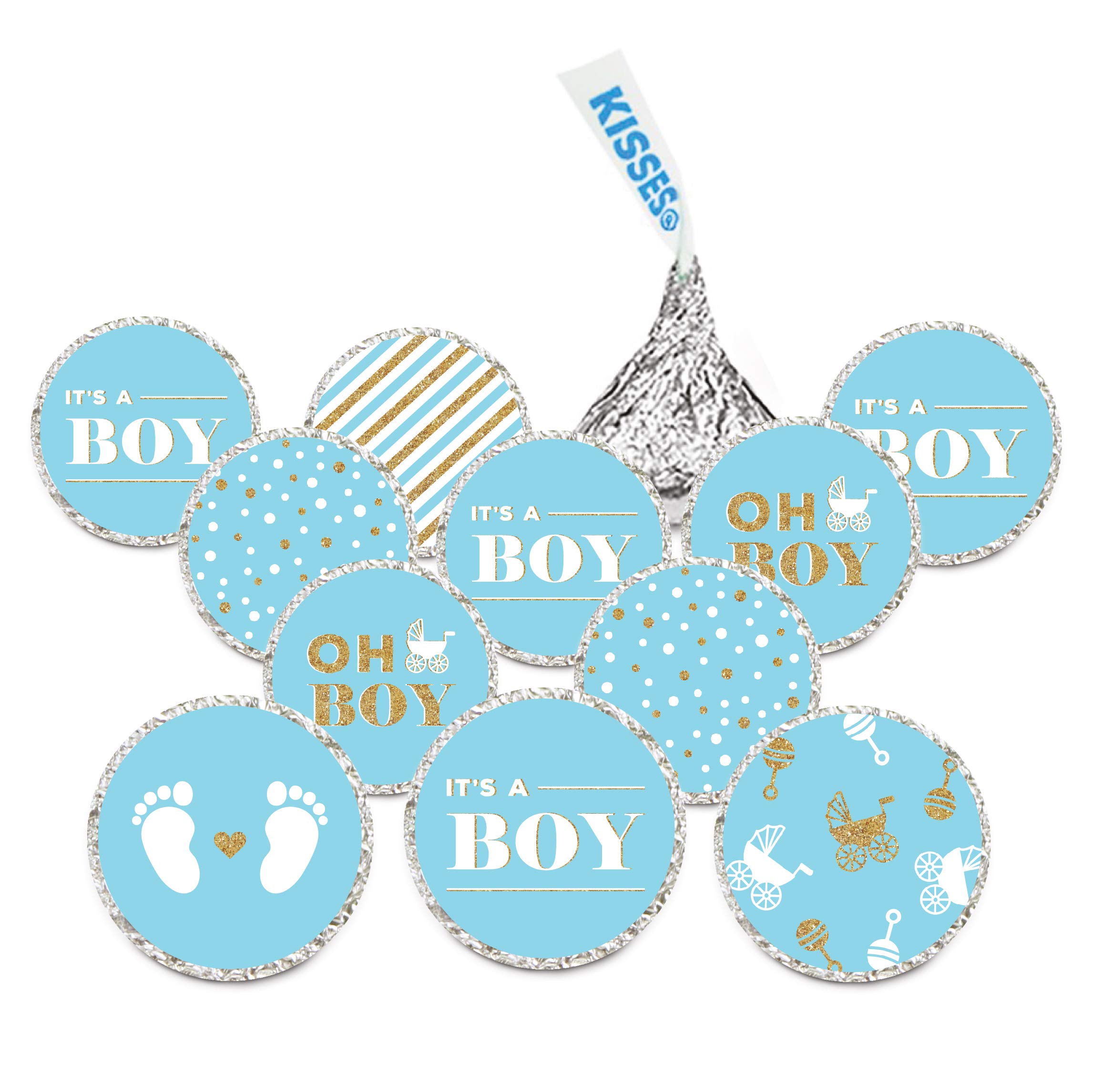 Amazon.com: Andaz Press Chocolate Drop Labels Trio, Fits Kisses ...