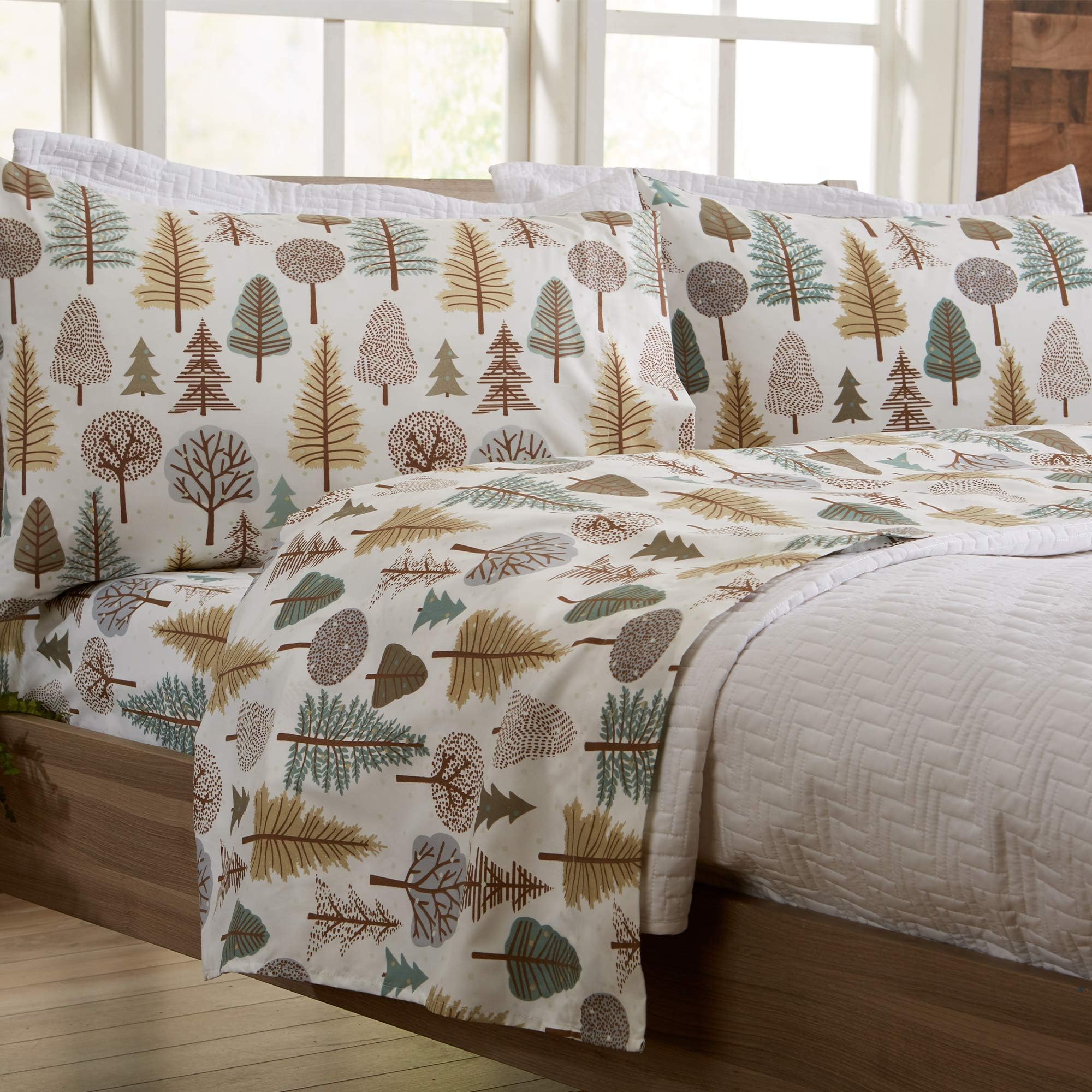 Amazon.com: BLACK FOREST DECOR Pinecone Ridge Sheet Set - Queen ...