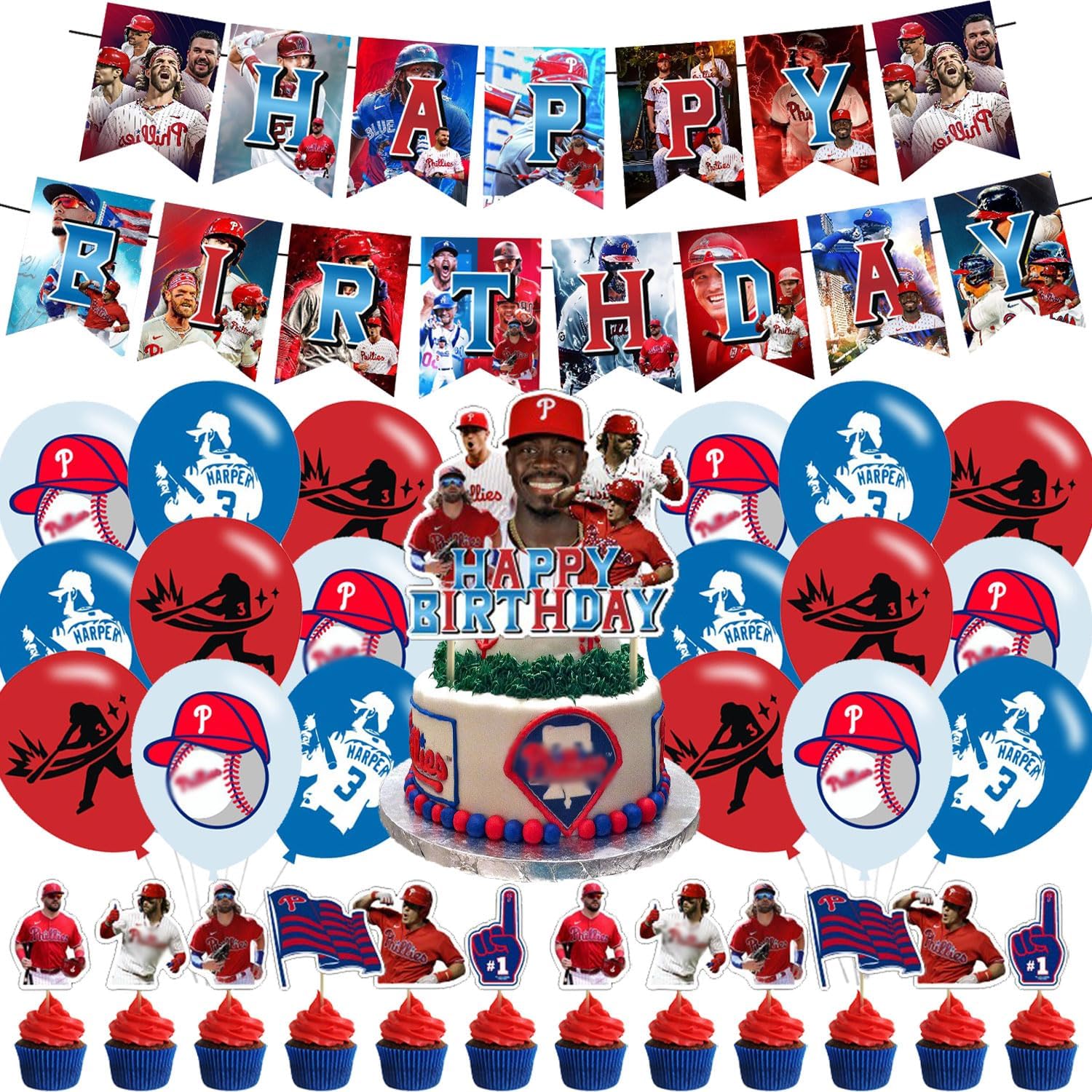 Amazon.com: Semea Philadelphia Party Decorations Set Include 1 Happy ...