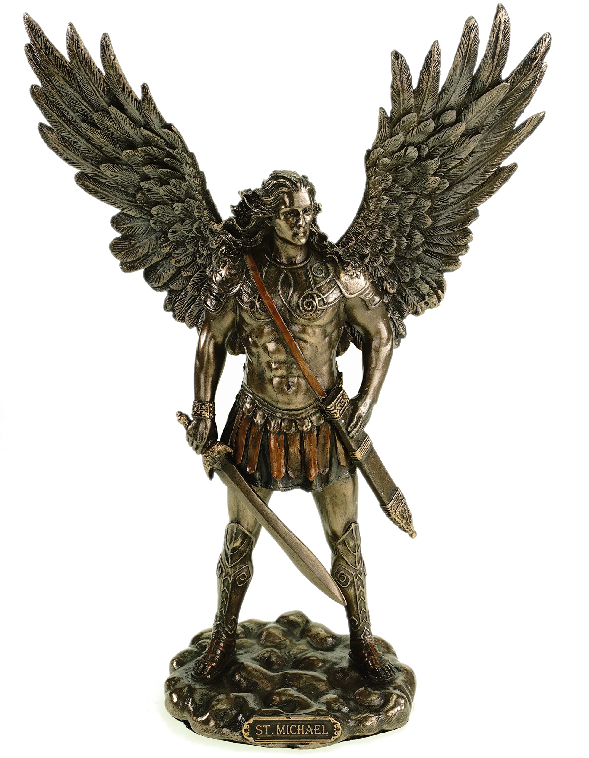 Veronese Design 708-7496 Archangel Michael with Tan Sword Sculpture ...