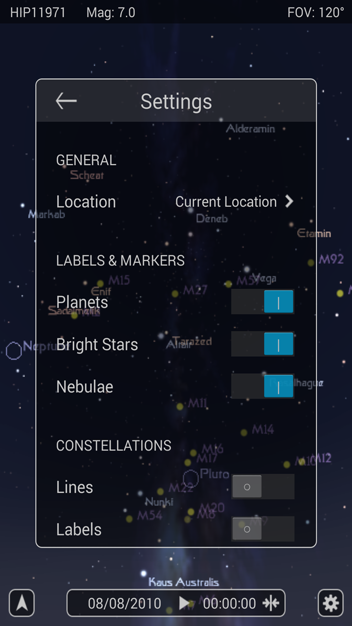 Star Rover - Night Sky Map - App on Amazon Appstore