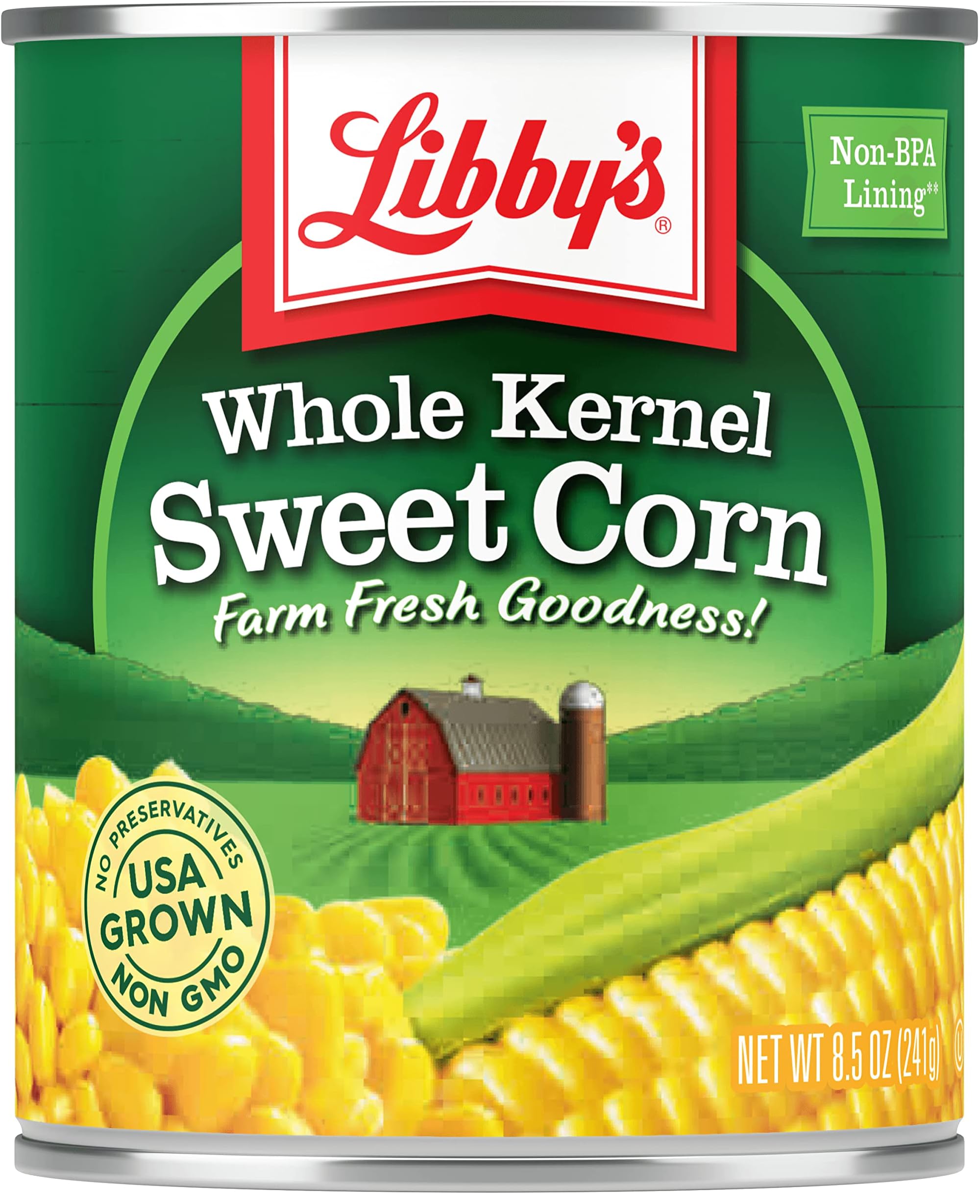 Amazon.com : Libby's Whole Kernel Sweet Corn | 100% Sweet Corn ...