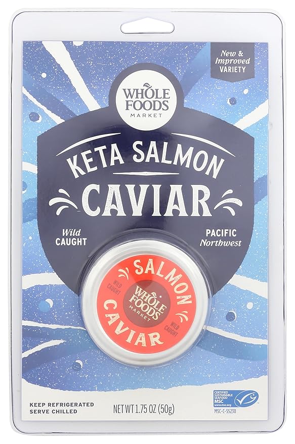 Amazon.com: WHOLE FOODS MARKET Keta Salmon Caviar, 1.74 OZ : Grocery ...