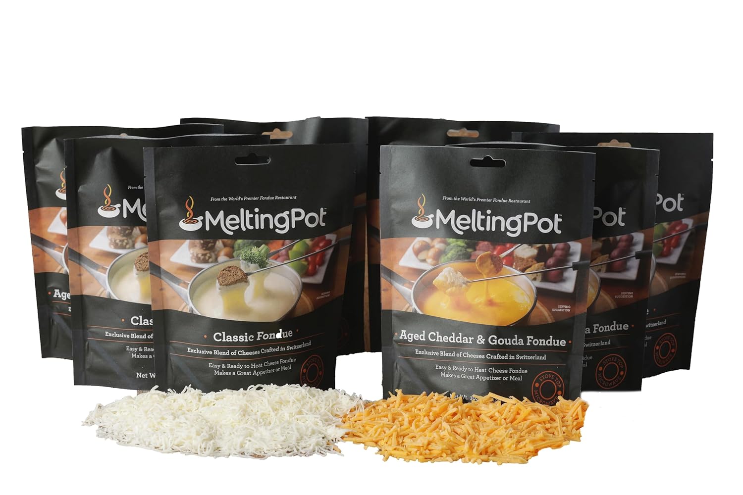 Amazon.com: Melting Pot Fondue at Home All Cheese: 50/50 Classic Alpine ...