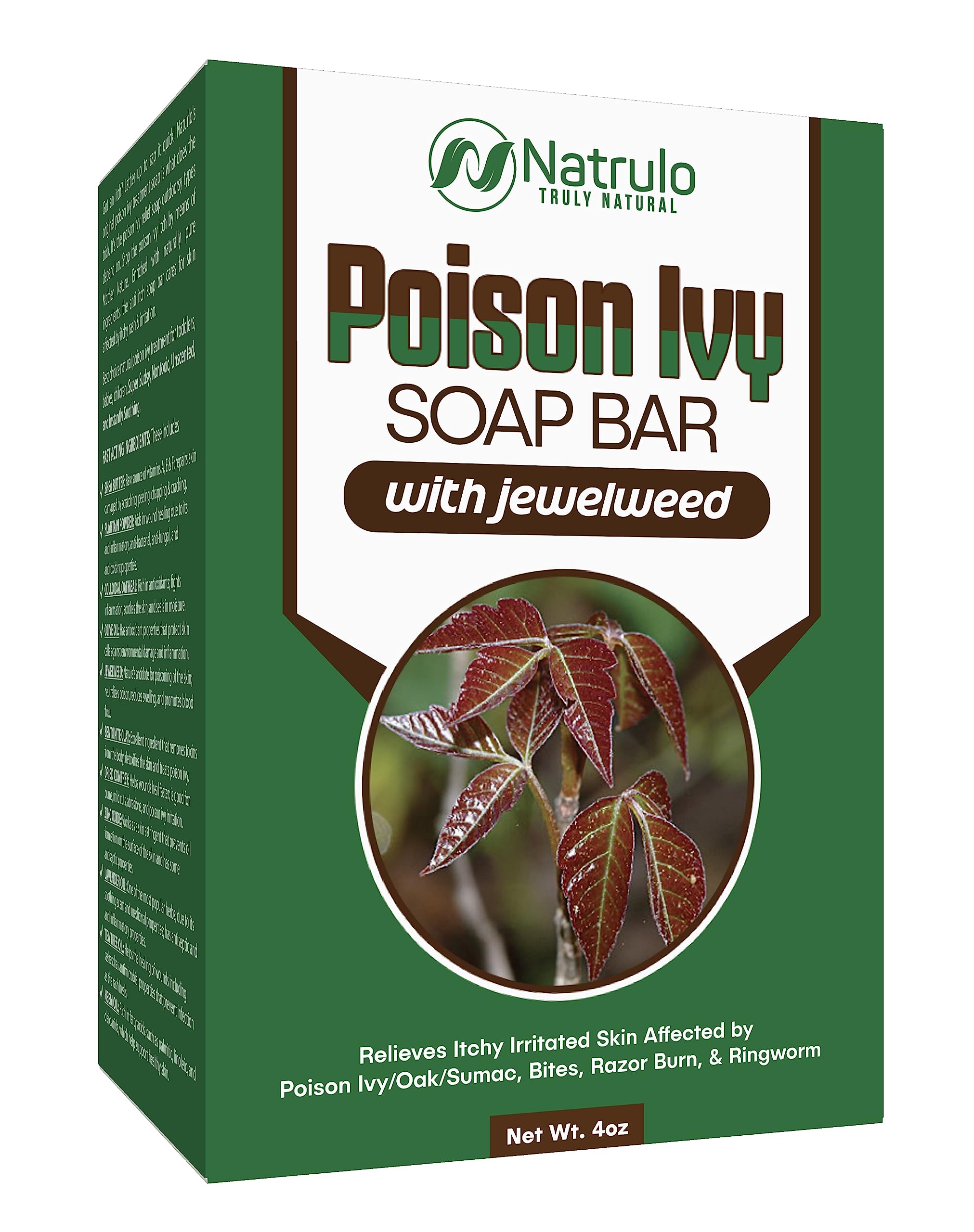 Natrulopoison Ivy Soap Bar All Natural Poison Ivy Treatment Anti ...
