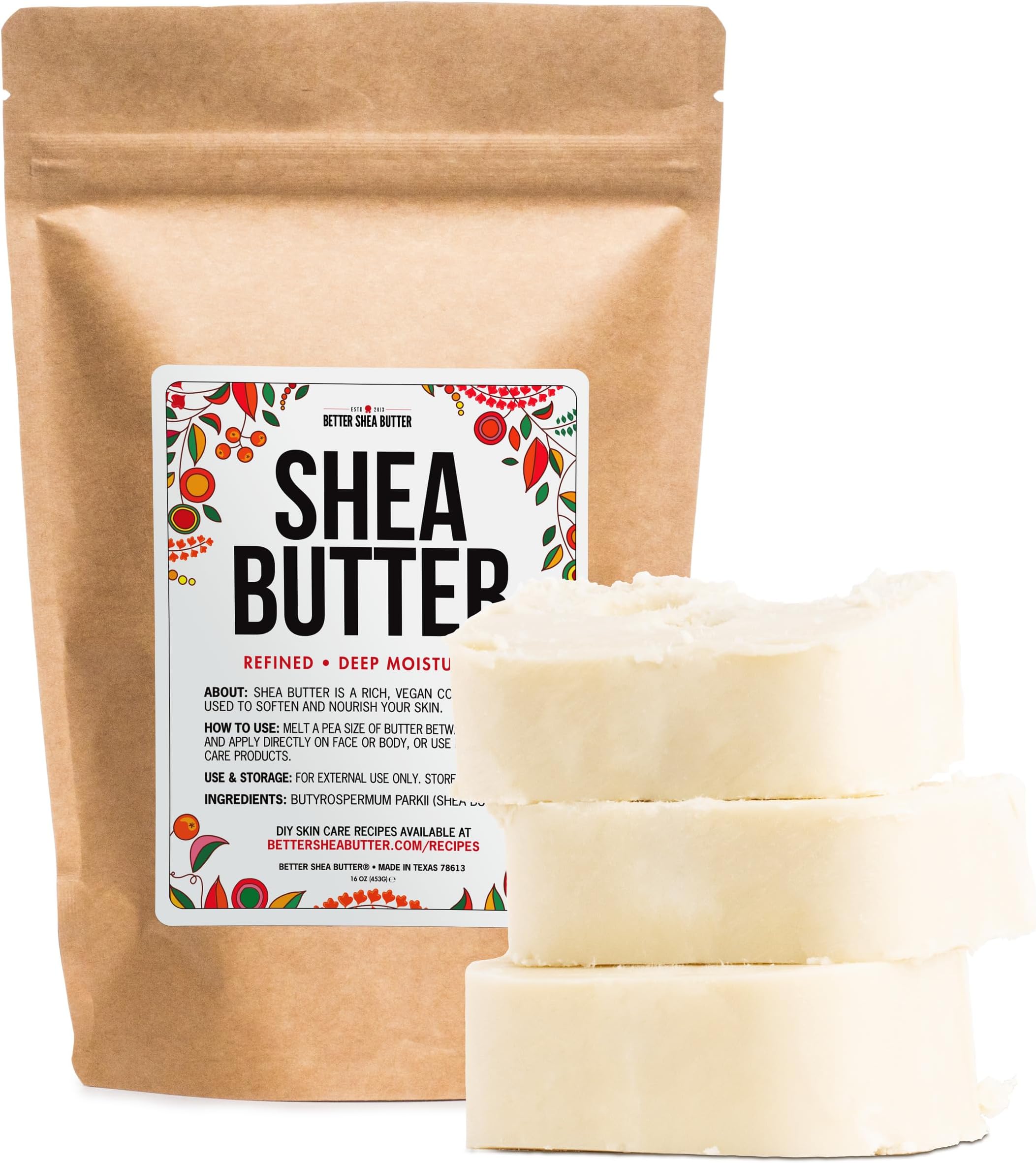 Amazon.com : 3CayG 1LB Shea Nilotica | East African Shea Butter| Creamy ...