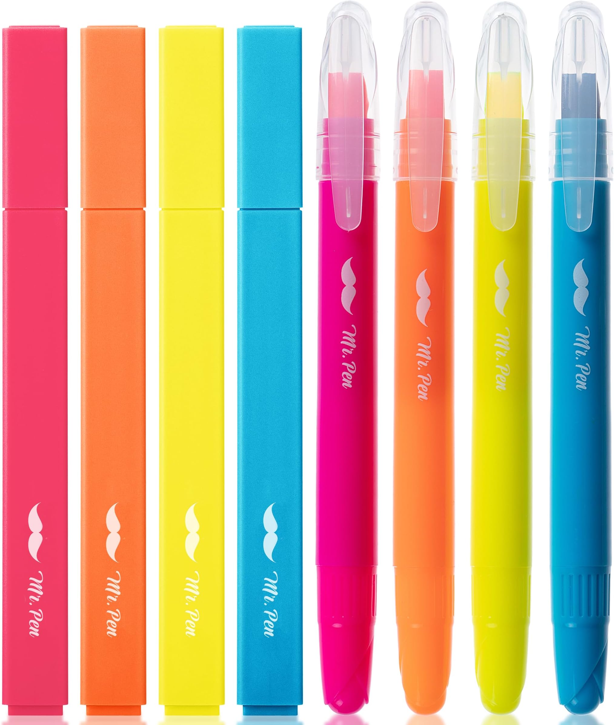 Mr. Pen- Aesthetic and Gel Highlighters, 8 Pack, Assorted Color Bible ...