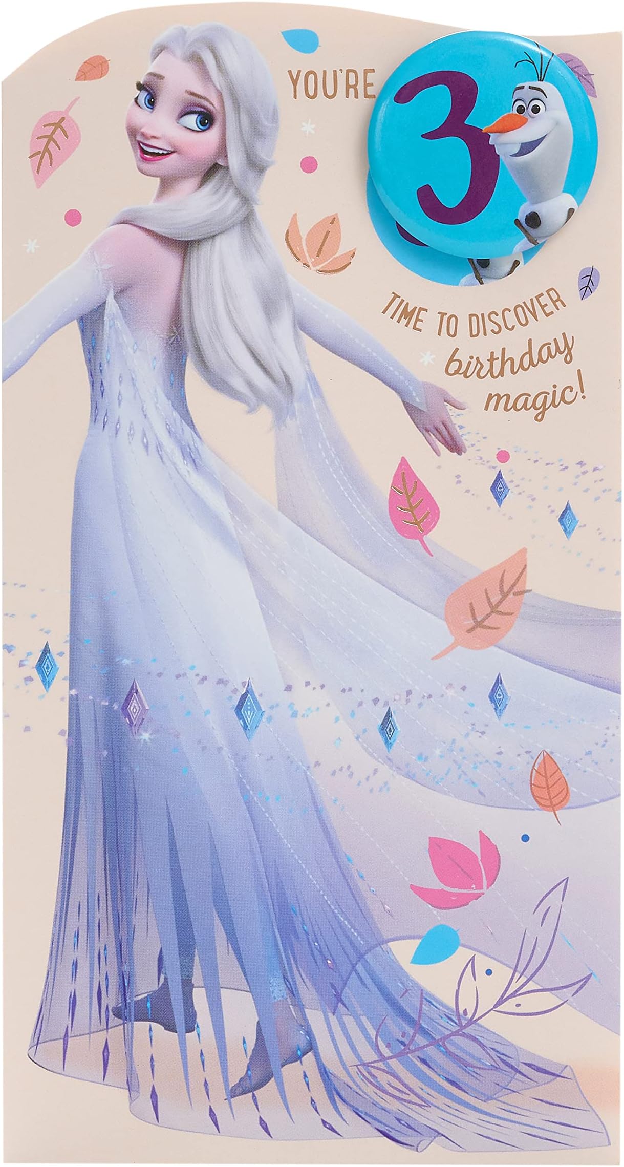 Princess Elsa Birthday Card - Disney Princess Birthday Card - Frozen ...