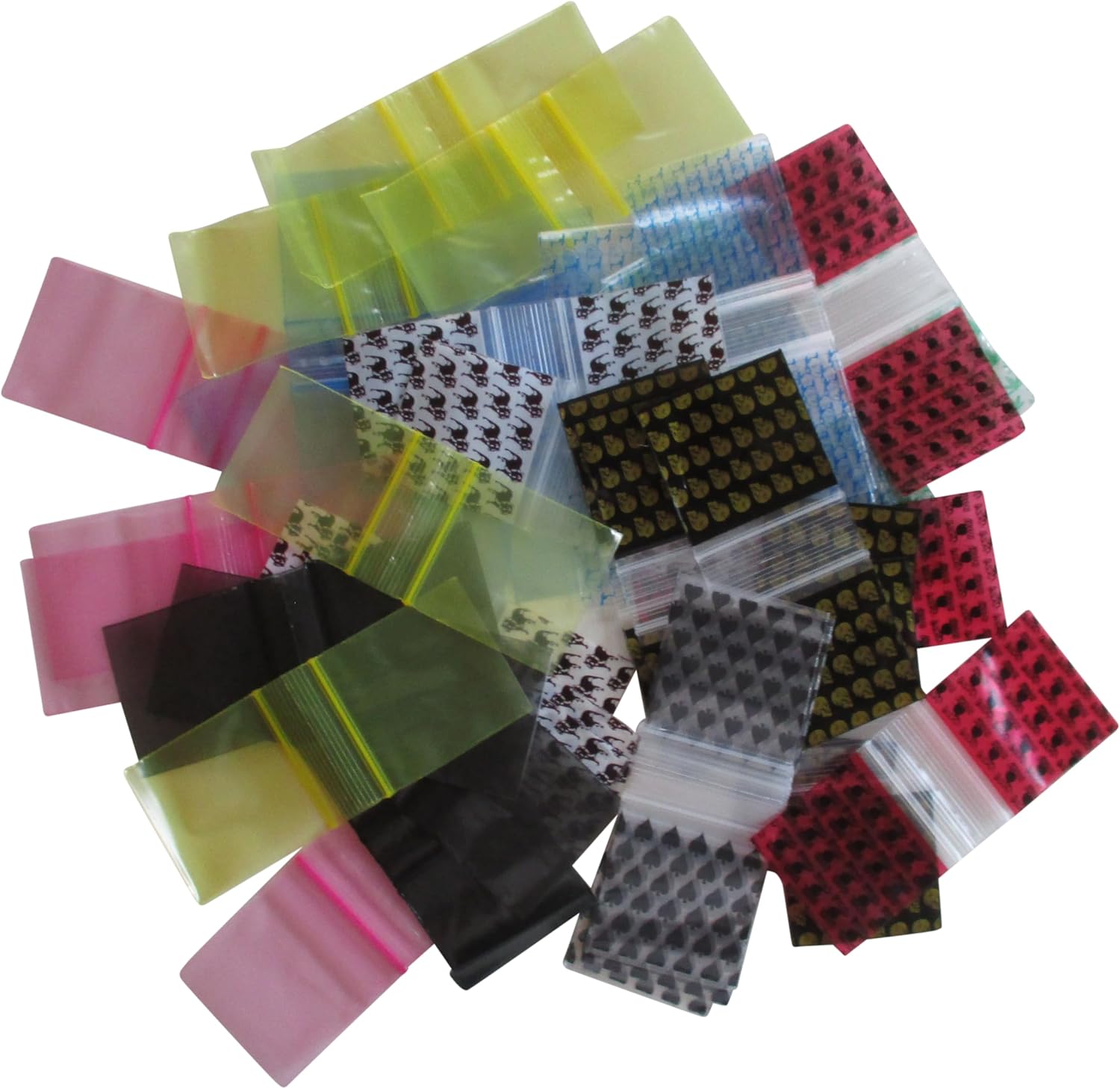 100-2" x 2" 2020 Small Zipper Lock Baggies Craft Resealable Plastic ...