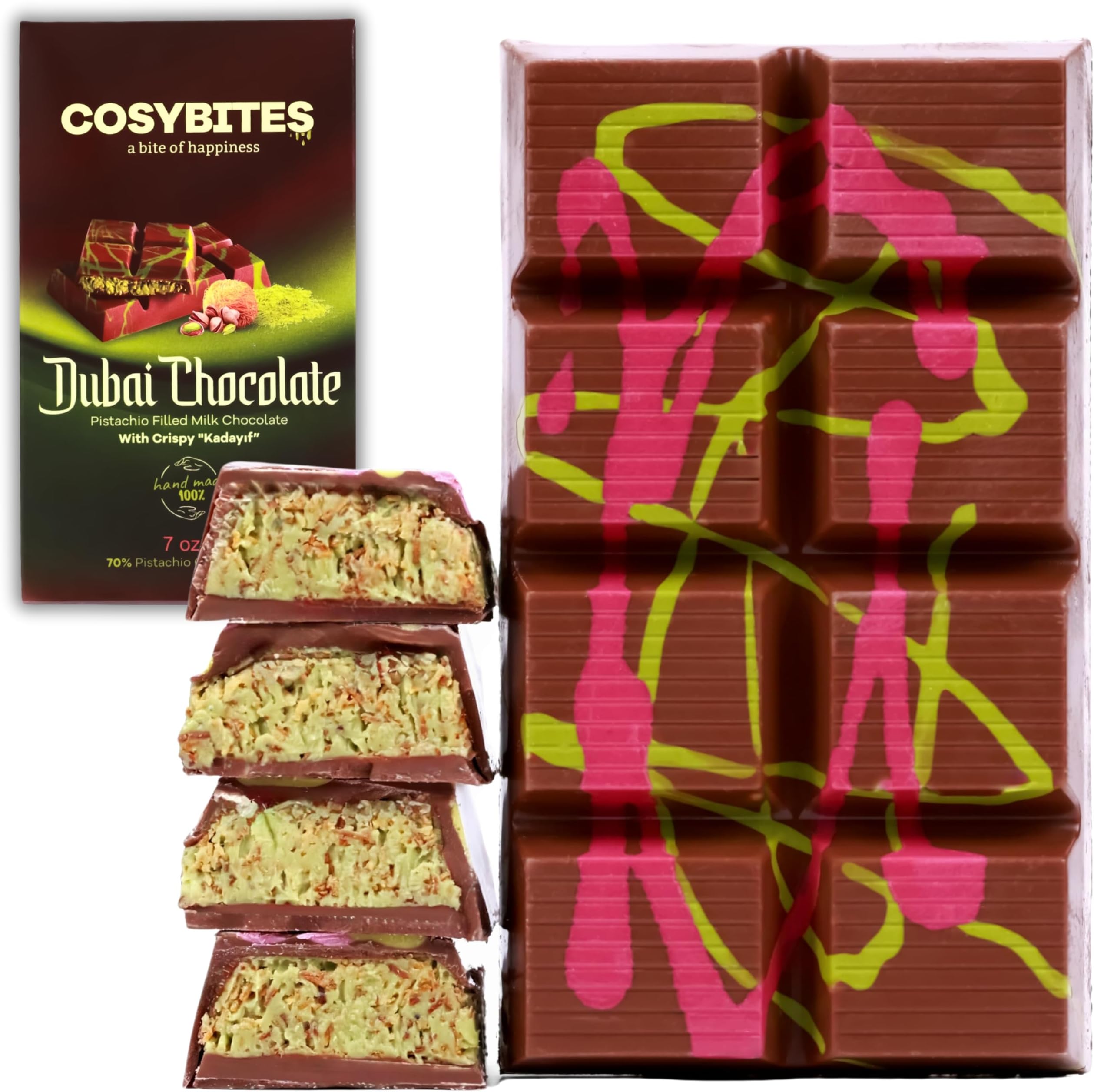 Amazon.com : Gulluoglu Angel Hair Chocolate – Belgian Pink Chocolate ...