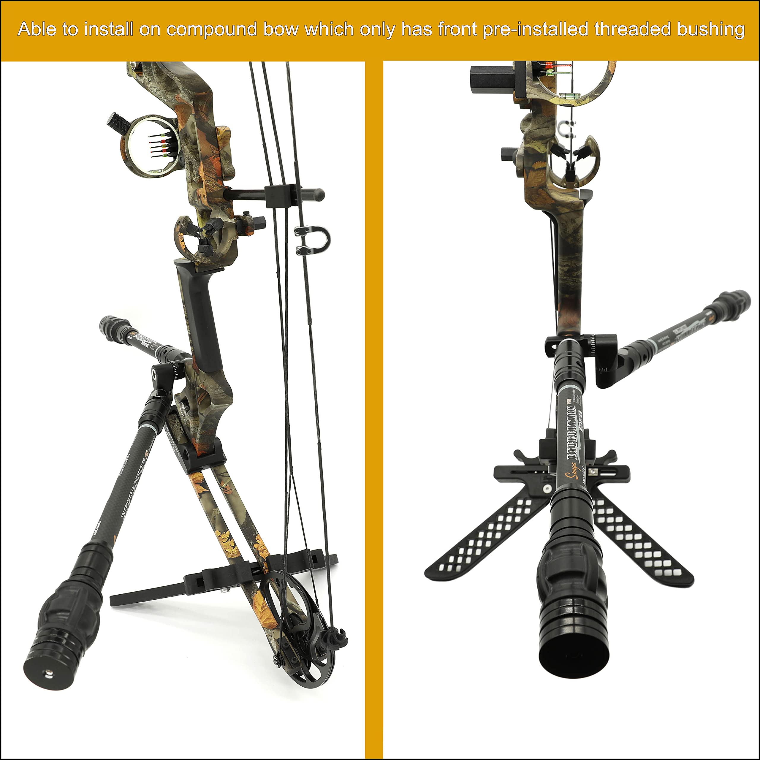 Snapklik.com : SUNYA Archery 3in1 Compound Bow Stabilizer Kit