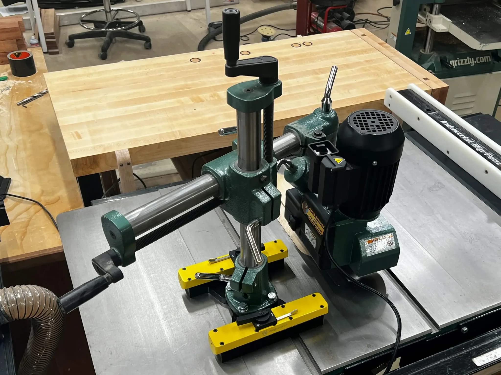 Snapklik.com : Power Feeder Mount, Cast Iron Tablesaw Table Low Profile ...