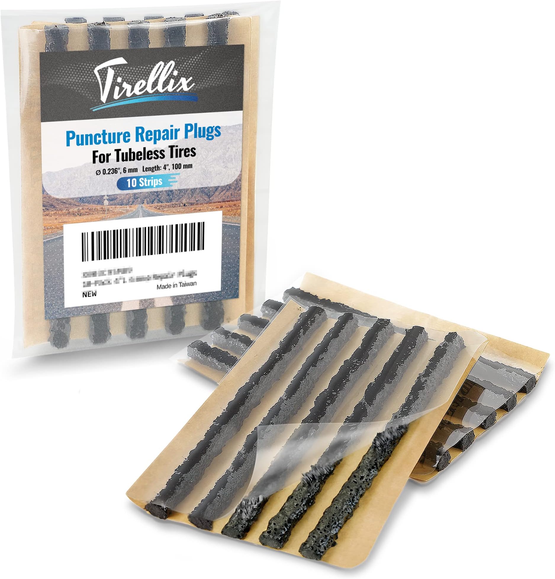 Amazon.com: Tirellix Tire Plugs Heavy Duty (4", 10 Pack) - ⌀1/4" (6mm ...