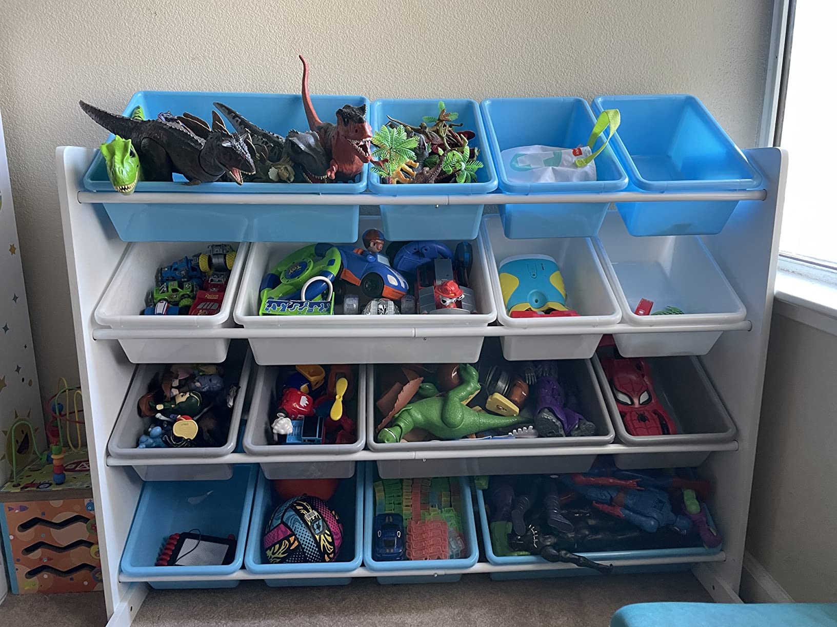 $10/mo - Finance SONGMICS Kid's Large Toy Storage Unit with 16 ...