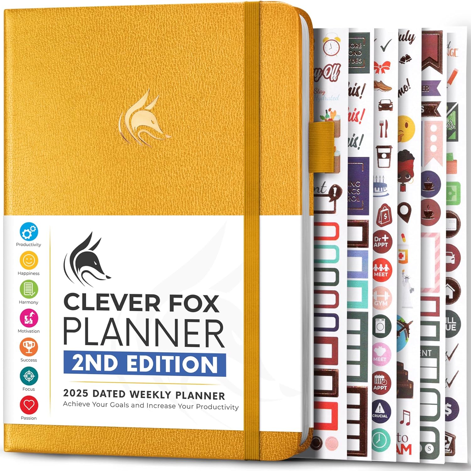 Clever Fox Planner 2nd Edition Dated Jan 2025-Jan 2026 – Colorful ...