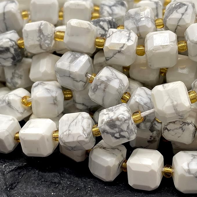 Amazon.com: ABCGEMS African California White Howlite Beads (A ...