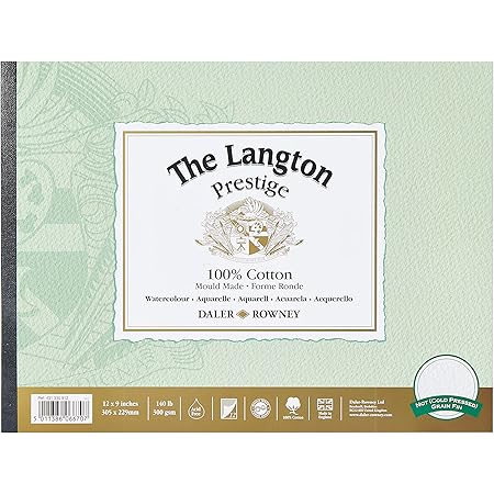 Daler-Rowney The Langton Cold-Pressed 300gsm A4 Watercolour Paper Pad ...