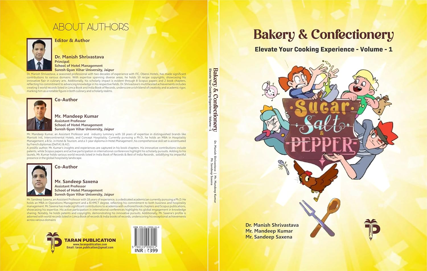 Bakery and Confectionery Volume - I : Dr. Manish Shrivastava, Mr ...