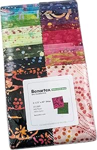 Amazon.com: Bali Batik Celebration Strip-Pies 40 2.5-inch Strips Jelly Roll Benartex : Arts ...