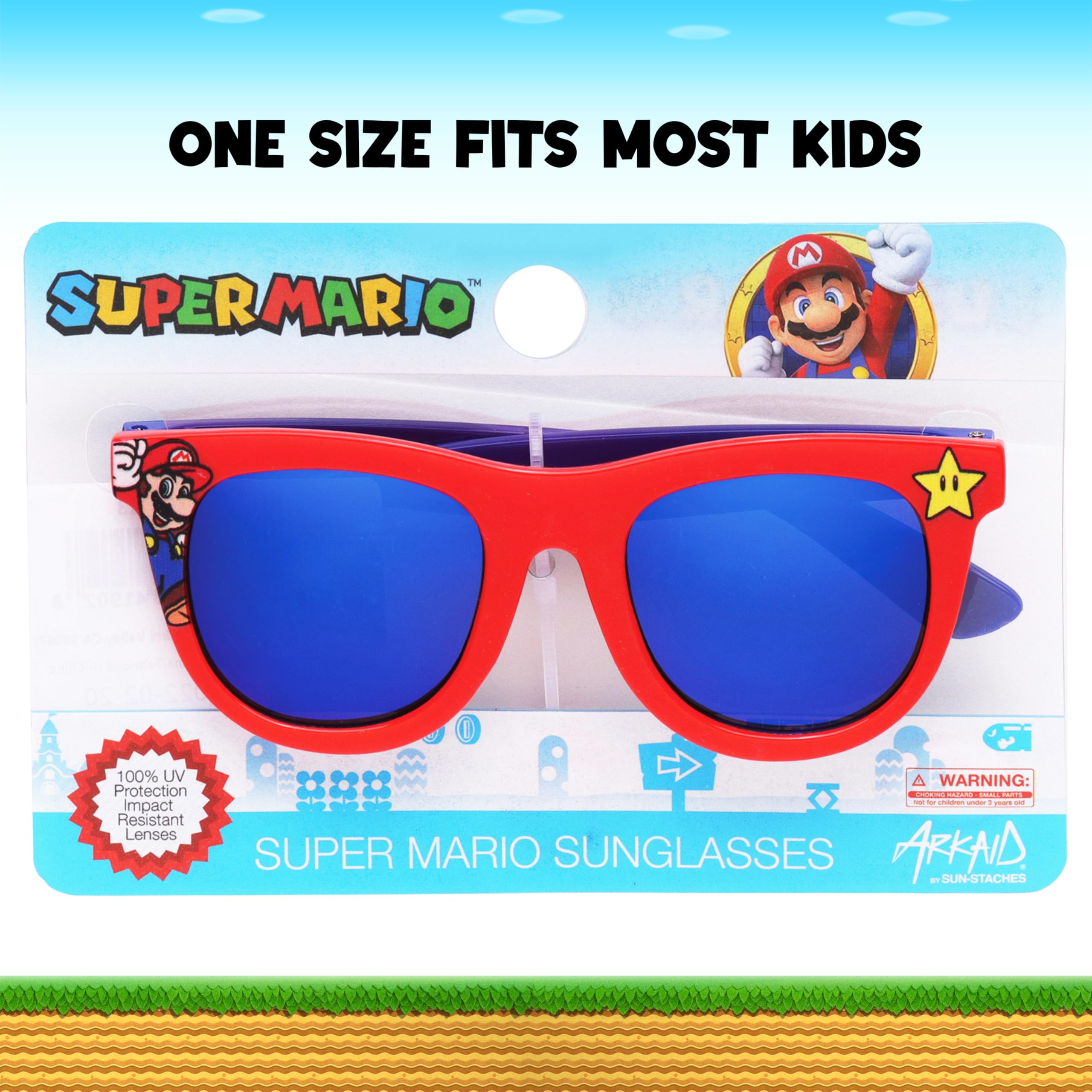 Snapklik.com : ARKAID SUPER MARIO Sunglasses For Kids Nintendo Style ...